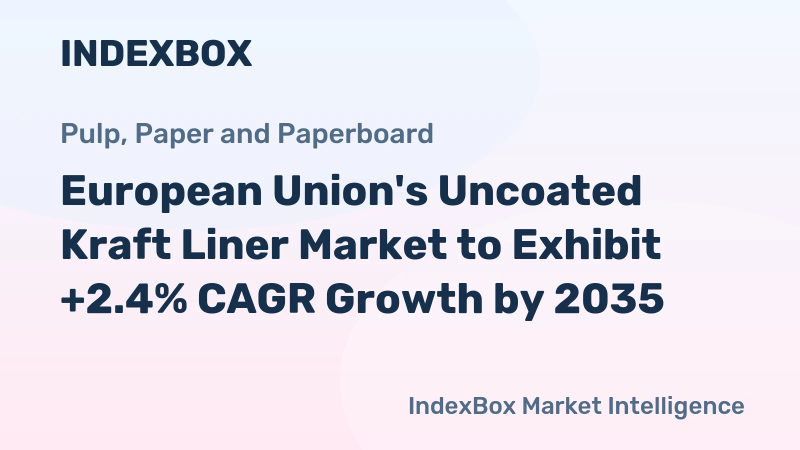 European Union's Uncoated Kraft Liner Market to Exhibit +2.4% CAGR Growth by 2035