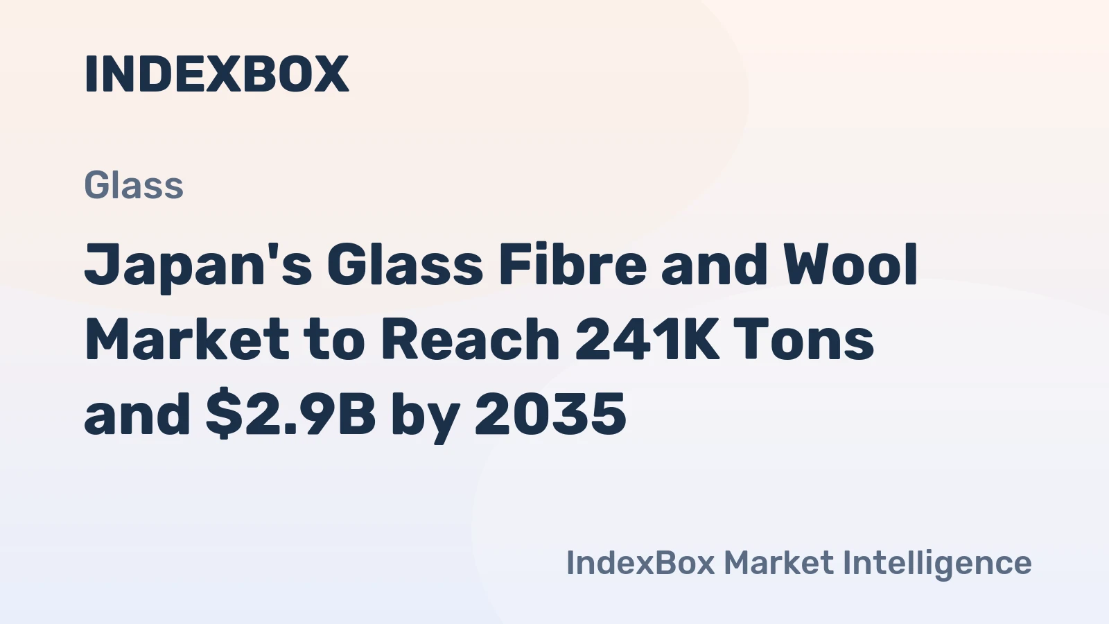 Japan's Glass Fibre and Wool Market to Reach 241K Tons and $2.9B by 2035
