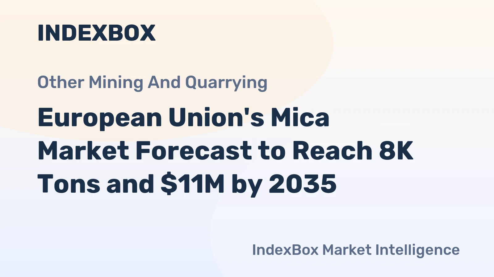 European Union's Mica Market Forecast to Reach 8K Tons and $11M by 2035