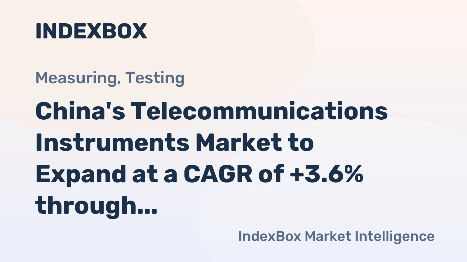 China's Telecommunications Instruments Market to Expand at a CAGR of +3.6% through 2035, Reaching 2.3M Units