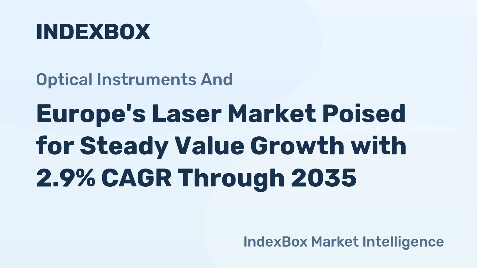 Europe's Laser Market Poised for Steady Value Growth with 2.9% CAGR Through 2035
