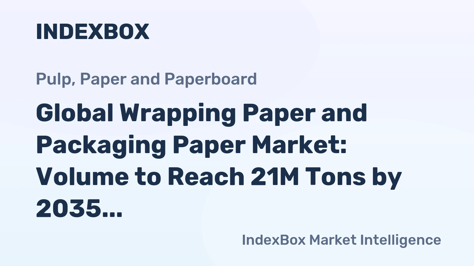 Global Wrapping Paper and Packaging Paper Market: Volume to Reach 21M Tons by 2035, Value Expected to Hit $32.7B