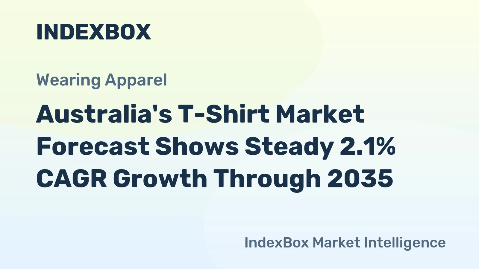 Australia's T-Shirt Market Forecast Shows Steady 2.1% CAGR Growth Through 2035