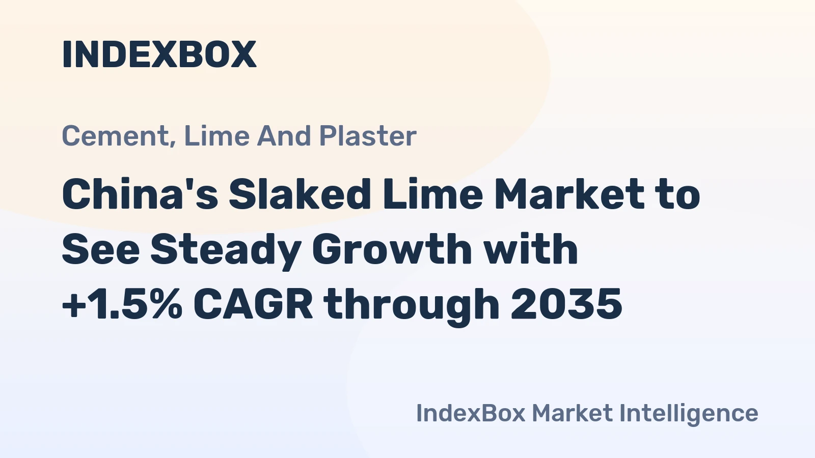 China's Slaked Lime Market to See Steady Growth with +1.5% CAGR through 2035