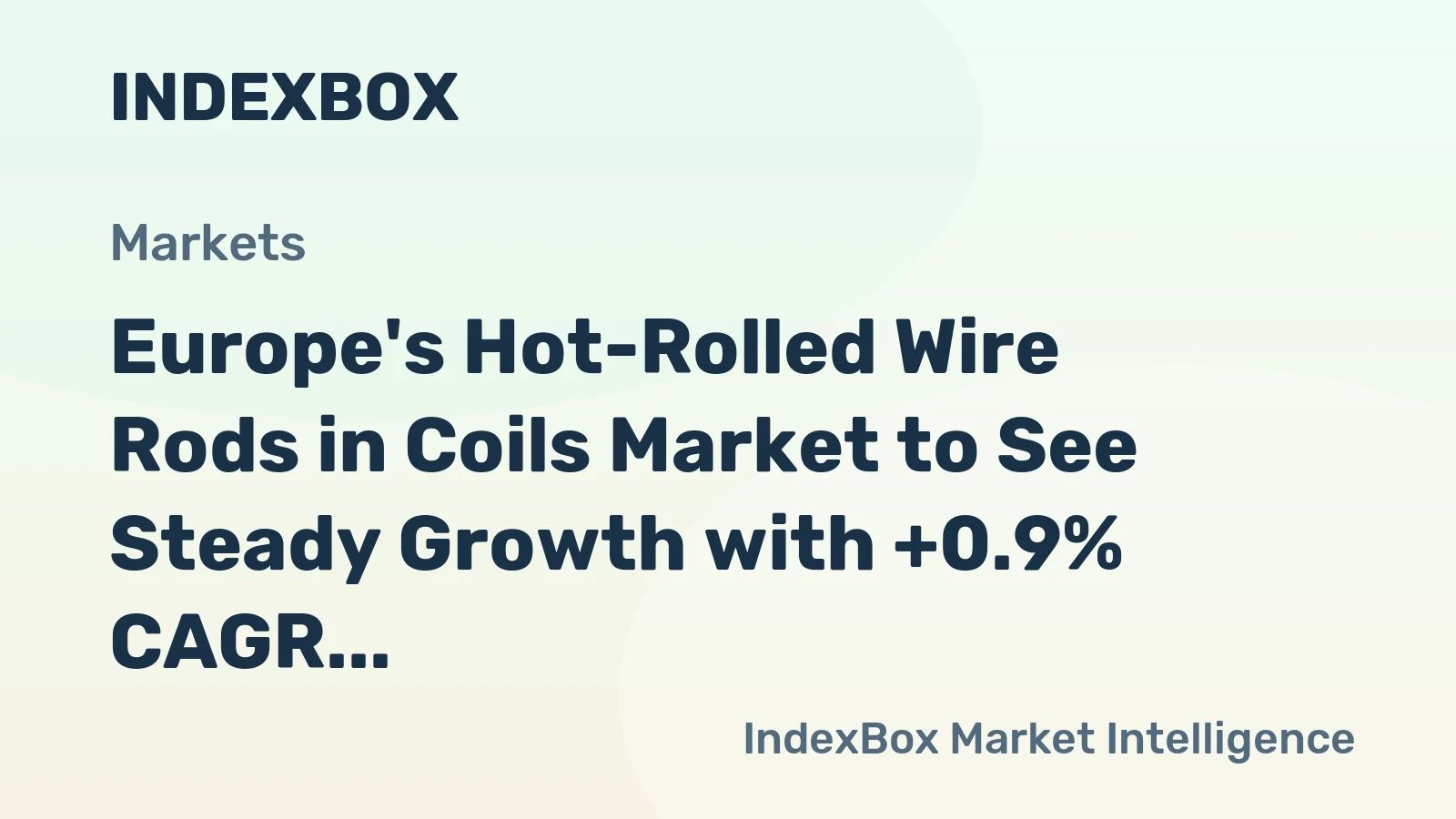 Europe's Hot-Rolled Wire Rods in Coils Market to See Steady Growth with +0.9% CAGR through 2035
