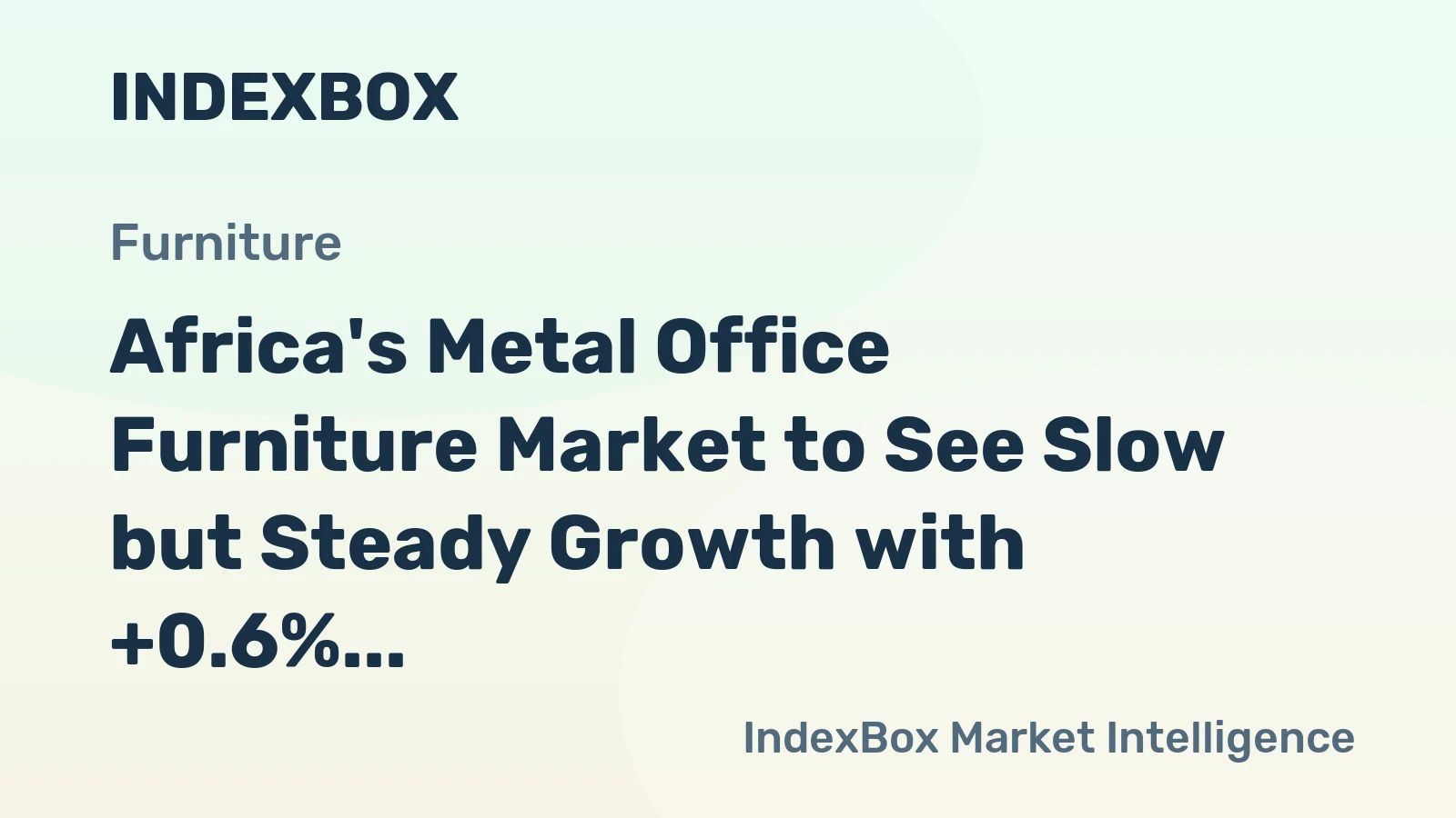 Africa's Metal Office Furniture Market to See Slow but Steady Growth with +0.6% CAGR from 2024 to 2035