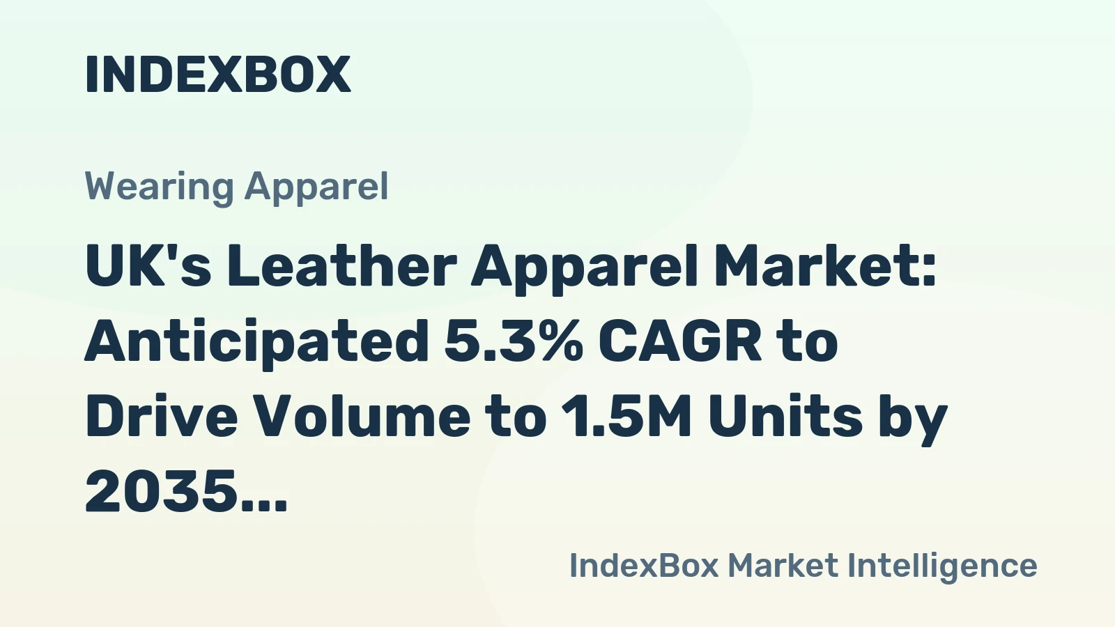 UK's Leather Apparel Market: Anticipated 5.3% CAGR to Drive Volume to 1.5M Units by 2035, Value to Reach $142M