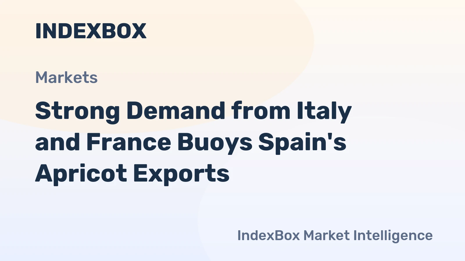 Strong Demand from Italy and France Buoys Spain's Apricot Exports