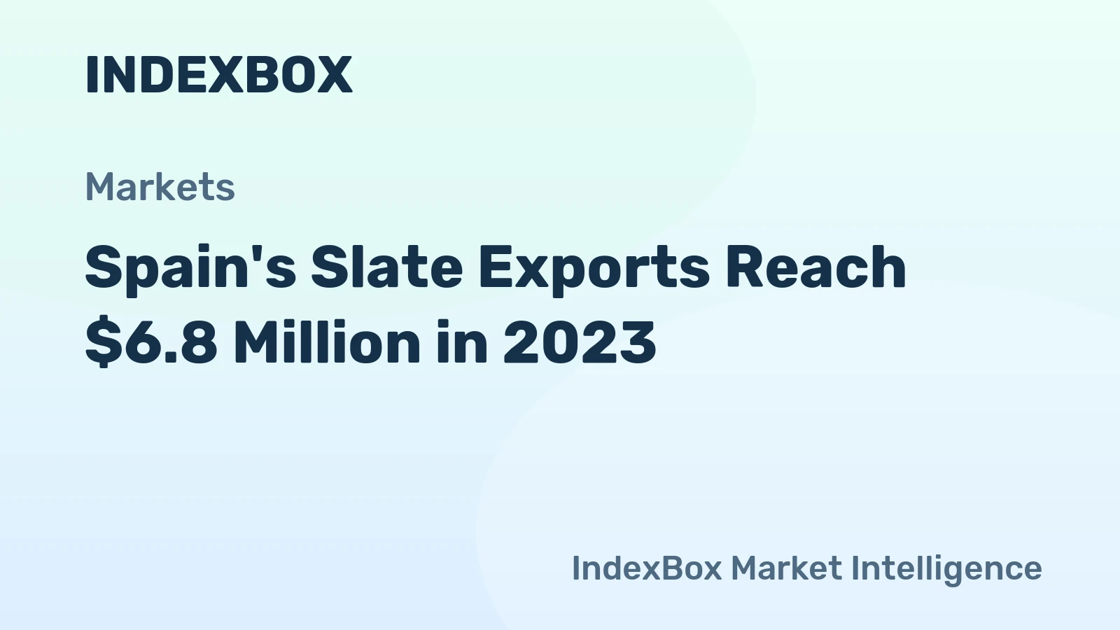 Spain's Slate Exports Reach $6.8 Million in 2023