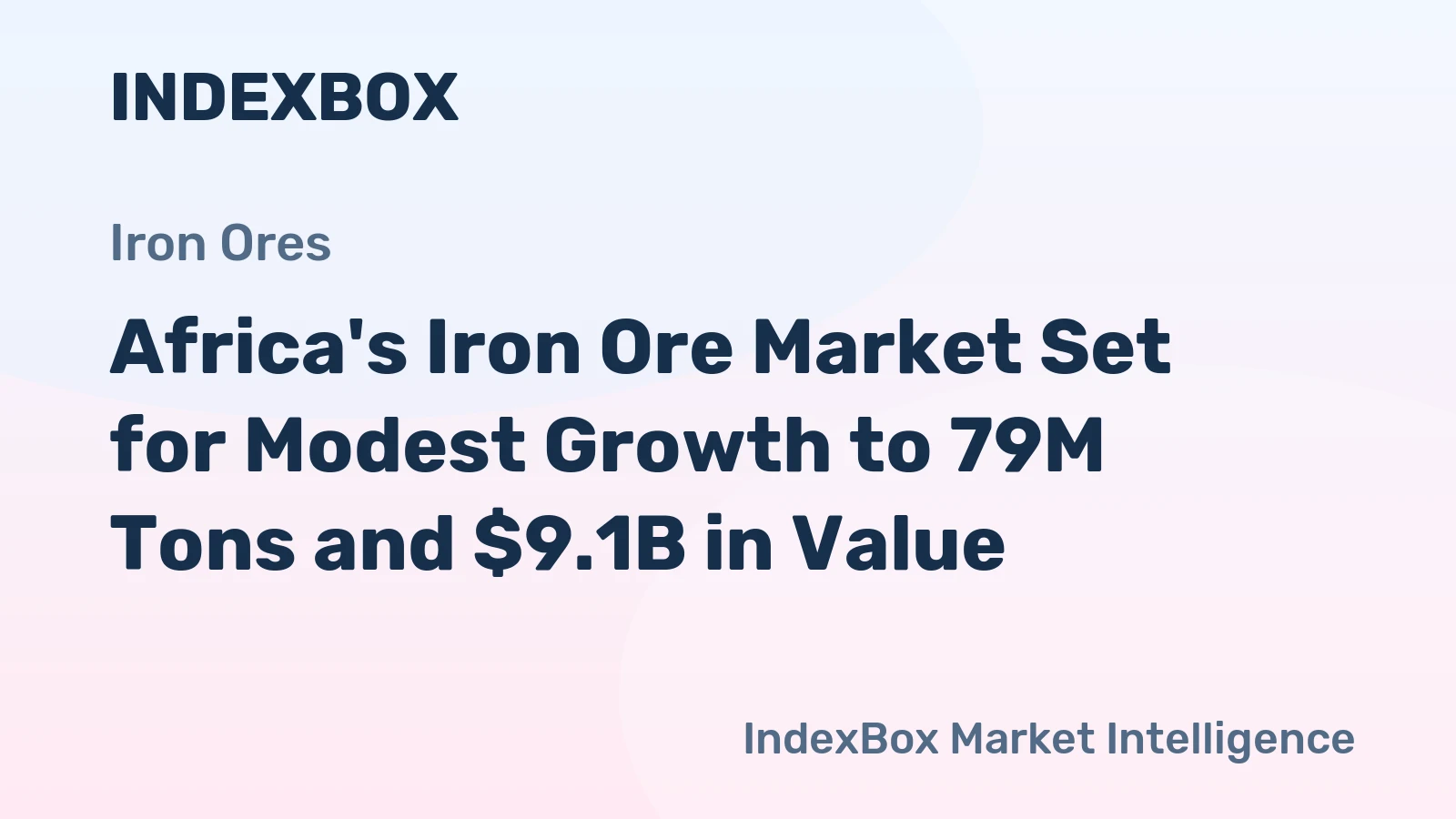 Africa's Iron Ore Market Set for Modest Growth to 79M Tons and $9.1B in Value