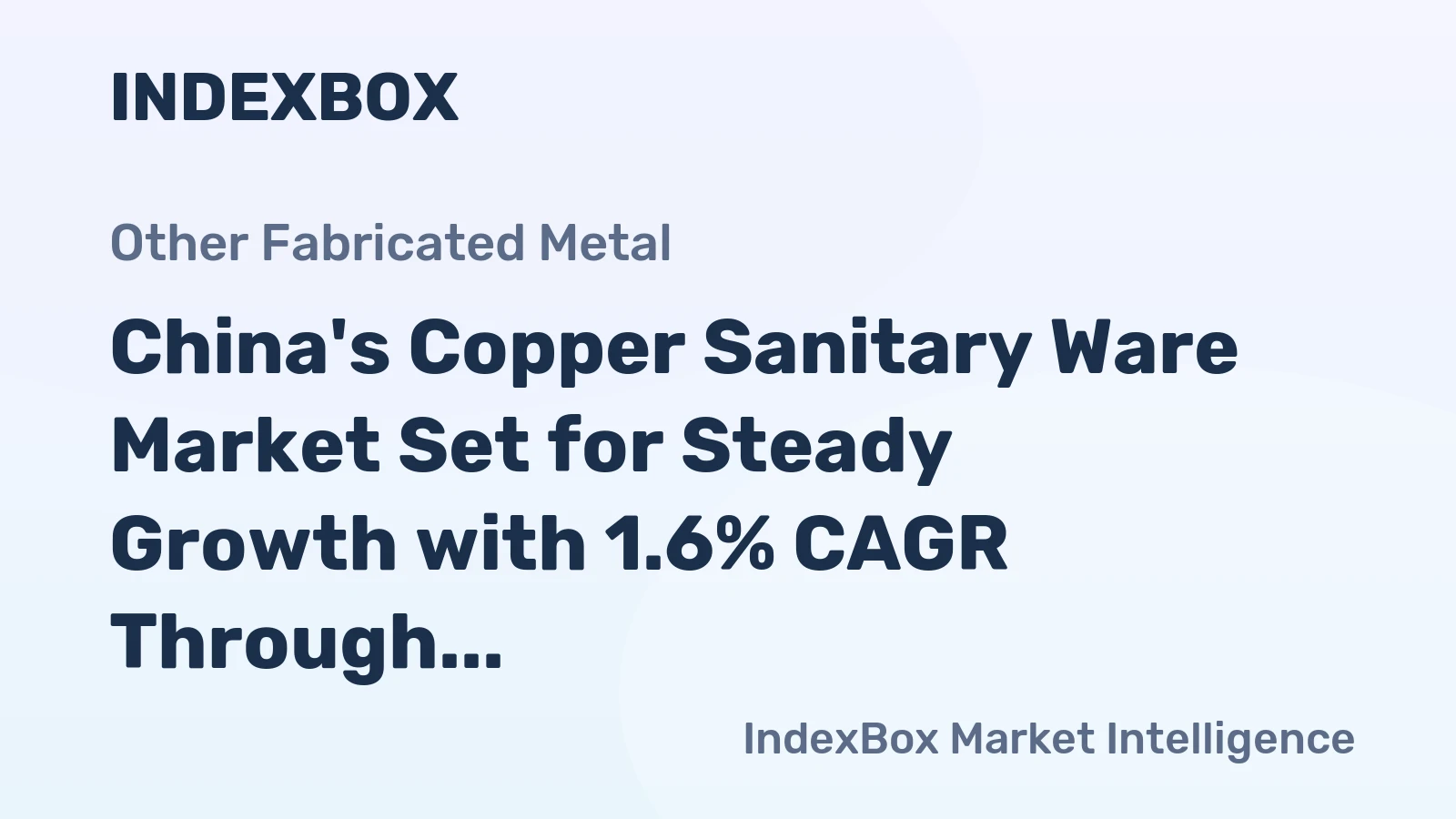 China's Copper Sanitary Ware Market Set for Steady Growth with 1.6% CAGR Through 2035