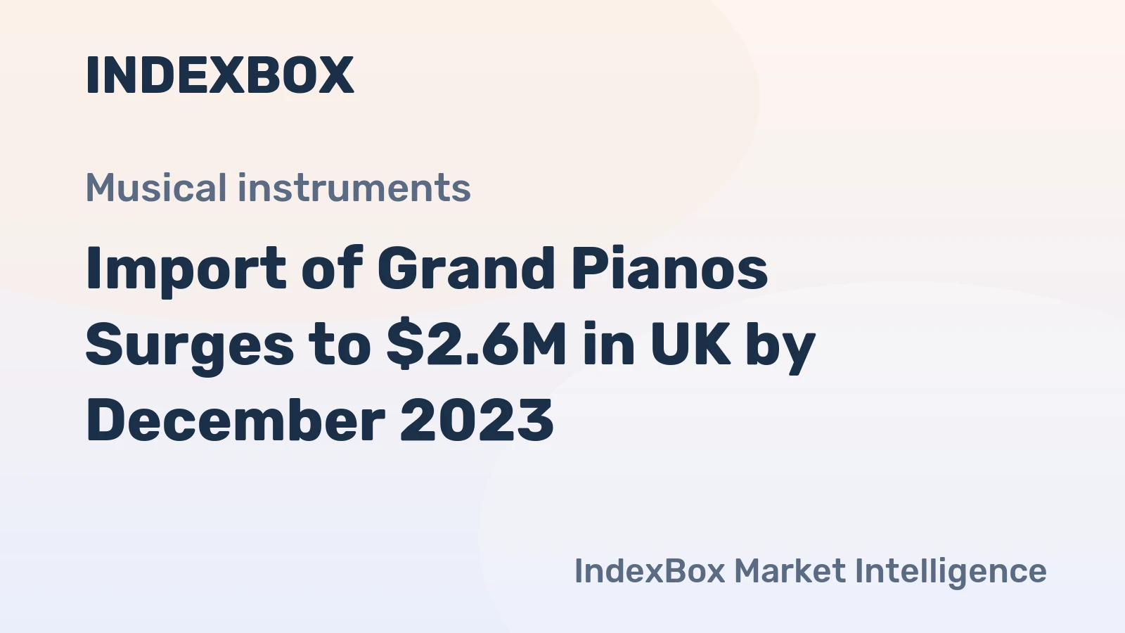 Import of Grand Pianos Surges to $2.6M in UK by December 2023