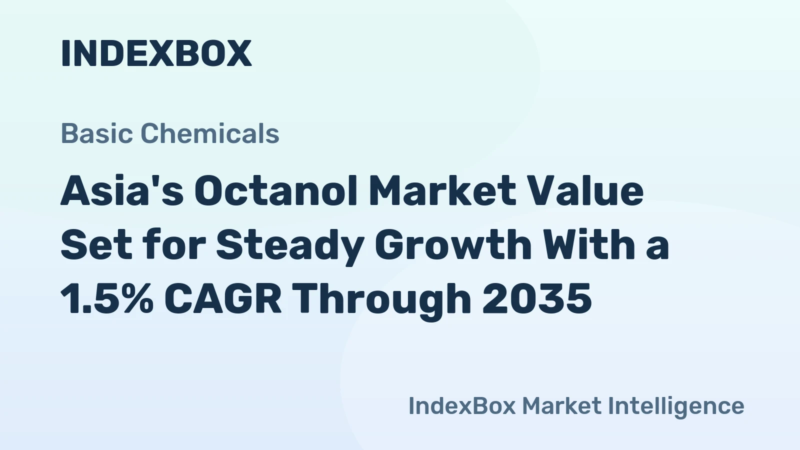 Asia's Octanol Market Value Set for Steady Growth With a 1.5% CAGR Through 2035