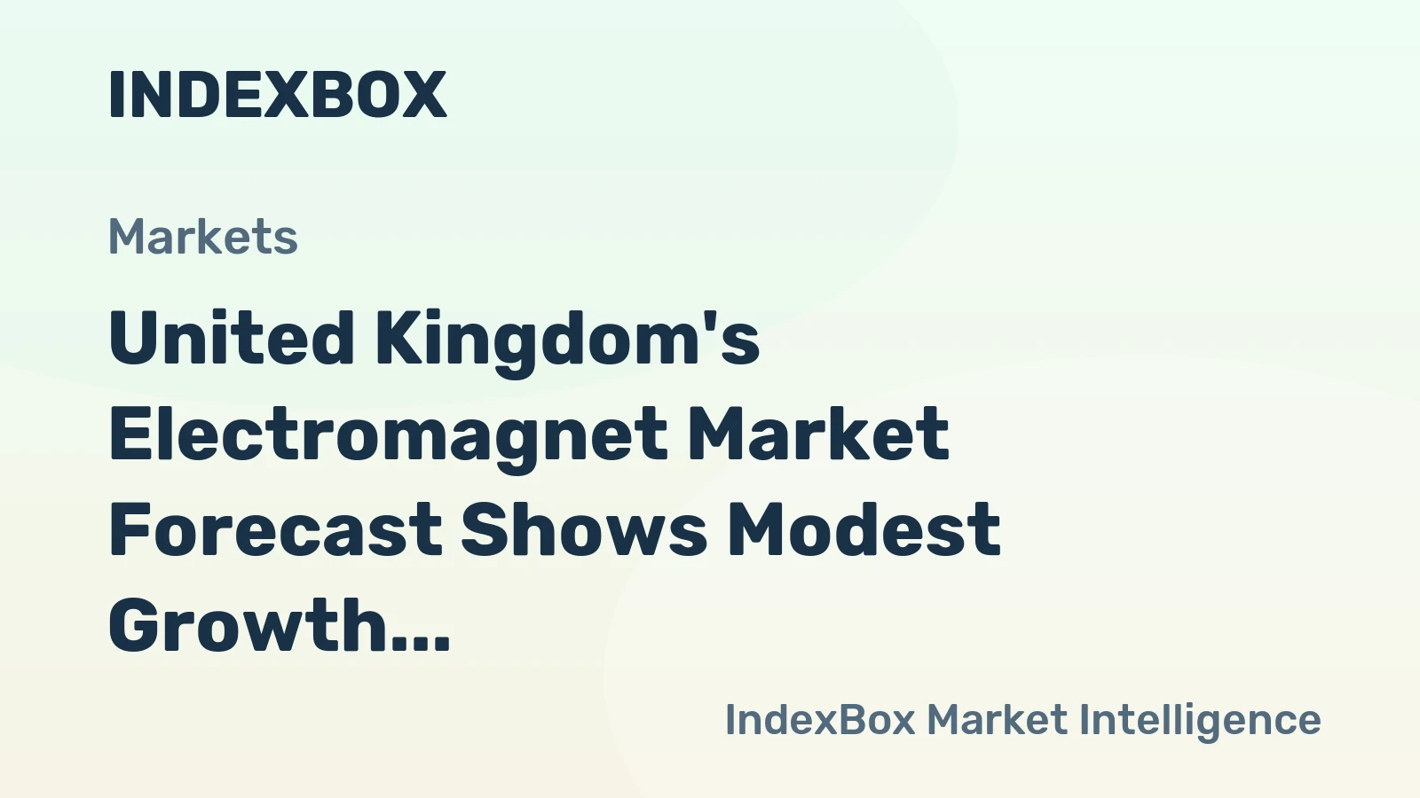 United Kingdom's Electromagnet Market Forecast Shows Modest Growth With +0.9% CAGR Through 2035