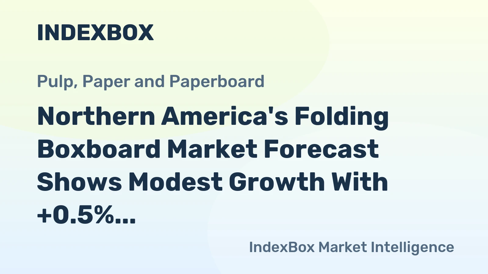 Northern America's Folding Boxboard Market Forecast Shows Modest Growth With +0.5% CAGR Through 2035