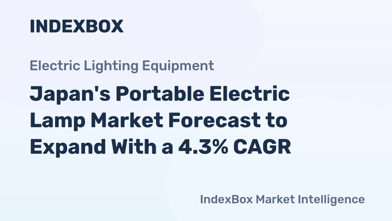 Japan's Portable Electric Lamp Market Forecast to Expand With a 4.3% CAGR