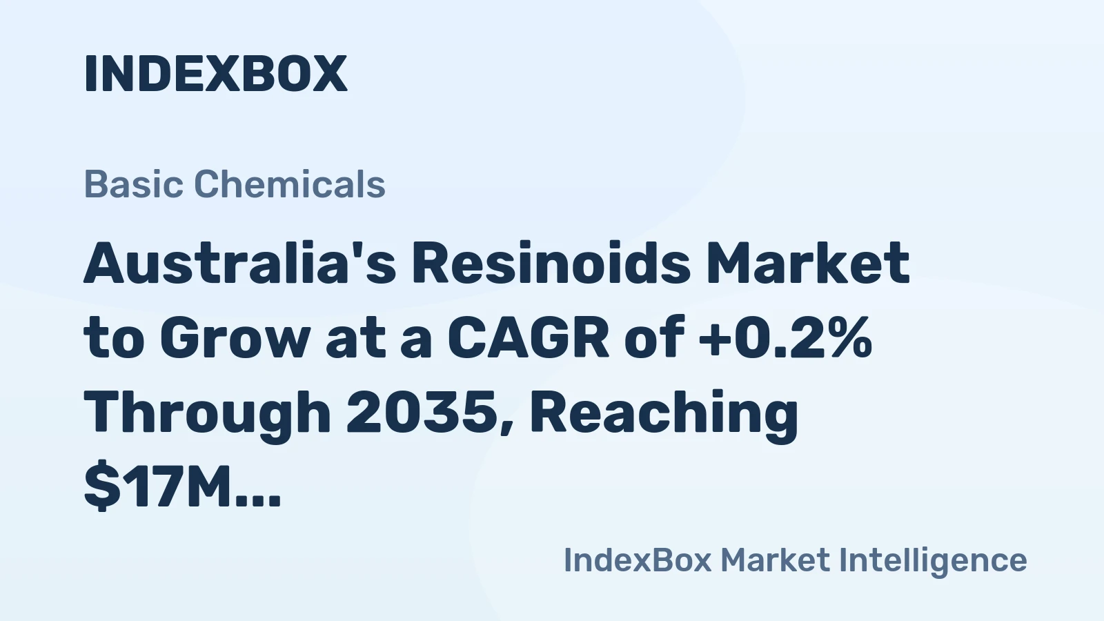 Australia's Resinoids Market to Grow at a CAGR of +0.2% Through 2035, Reaching $17M Value