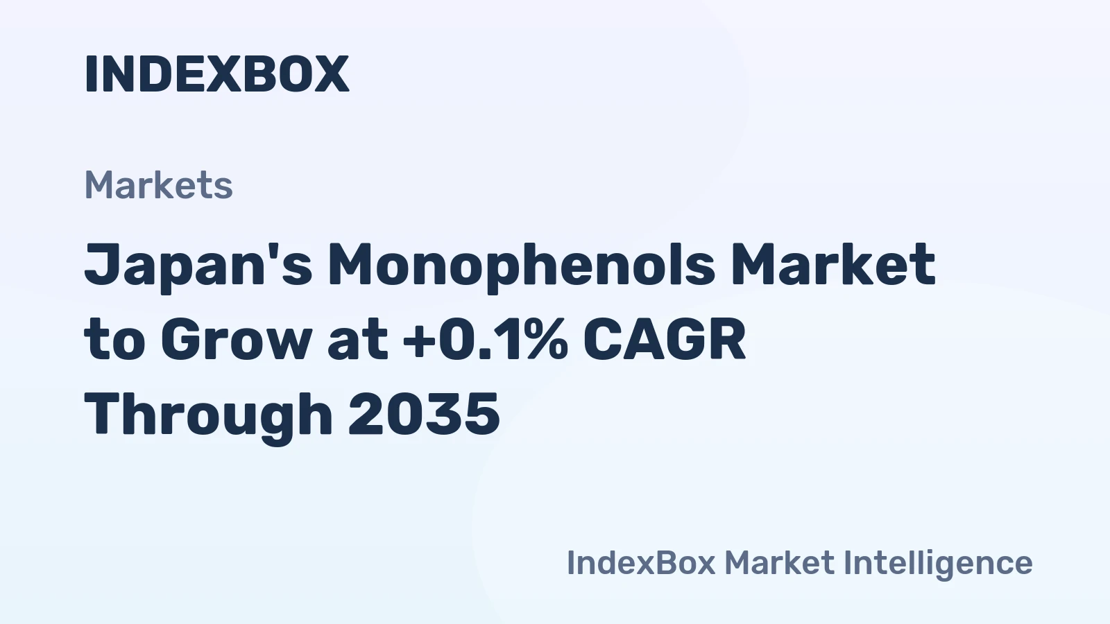 Japan's Monophenols Market to Grow at +0.1% CAGR Through 2035