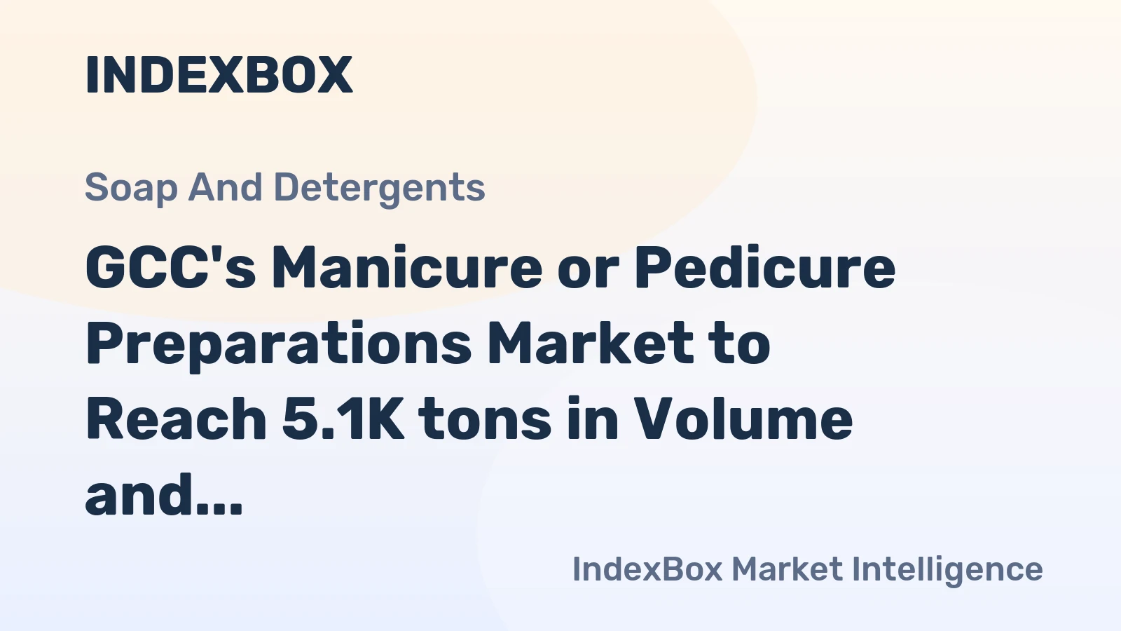 GCC's Manicure or Pedicure Preparations Market to Reach 5.1K tons in Volume and $78M in Value by 2035