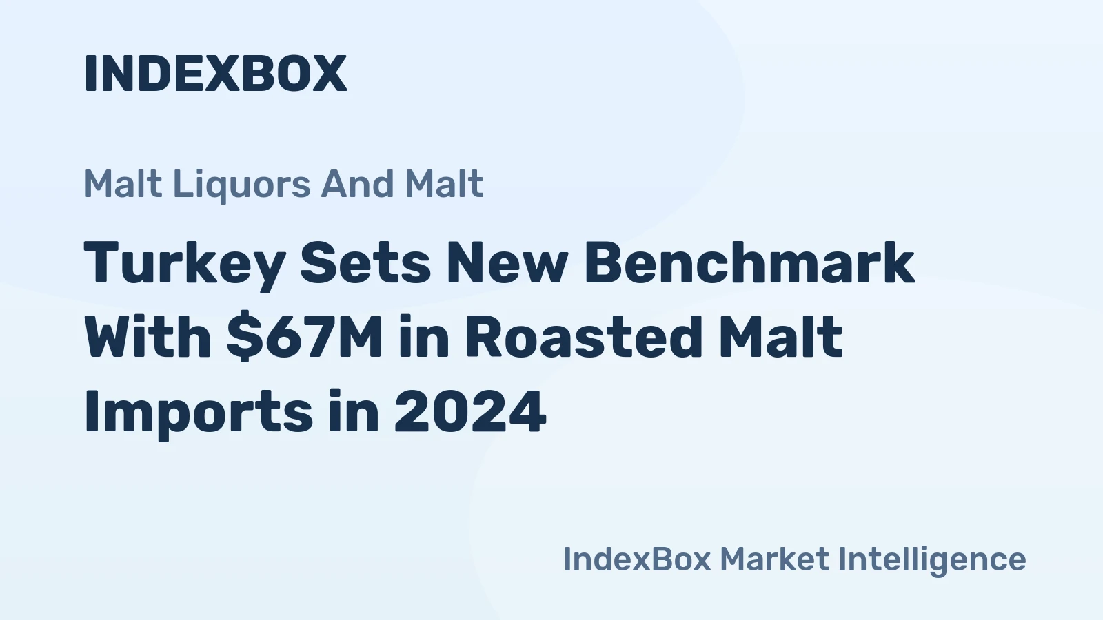 Turkey Sets New Benchmark With $67M in Roasted Malt Imports in 2024