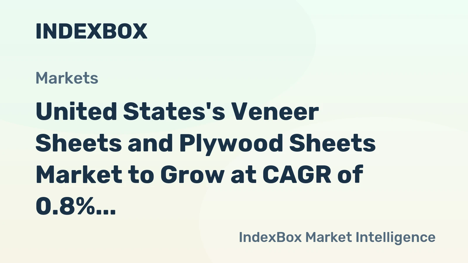 United States's Veneer Sheets and Plywood Sheets Market to Grow at CAGR of 0.8% by 2035
