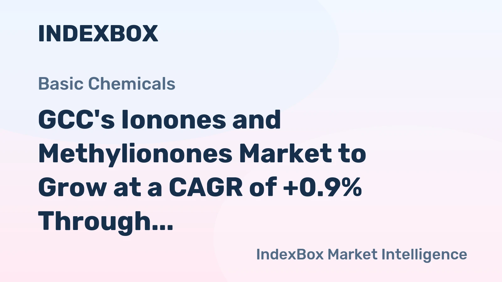 GCC's Ionones and Methylionones Market to Grow at a CAGR of +0.9% Through 2035, Reaching $1.8M