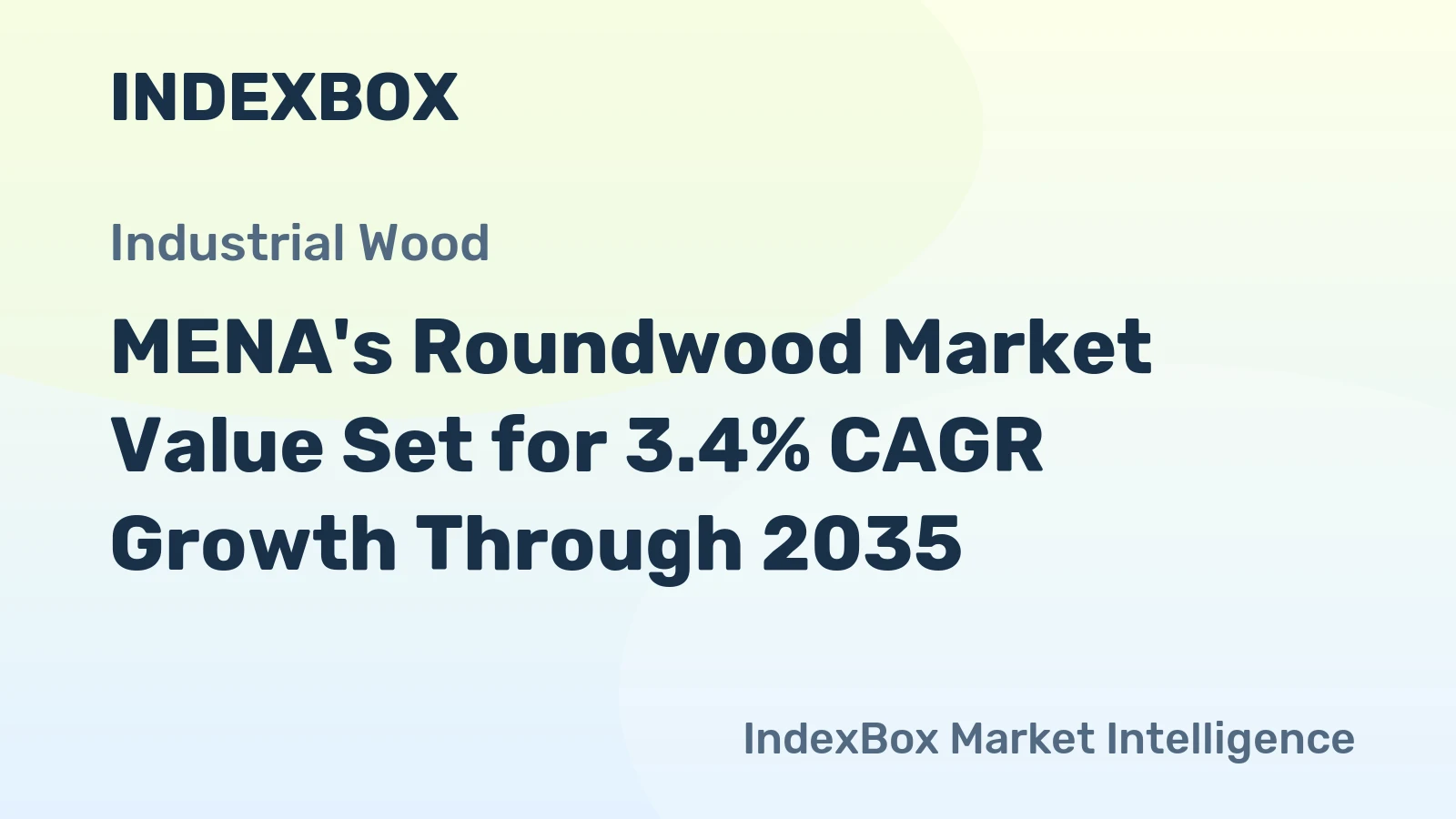MENA's Roundwood Market Value Set for 3.4% CAGR Growth Through 2035