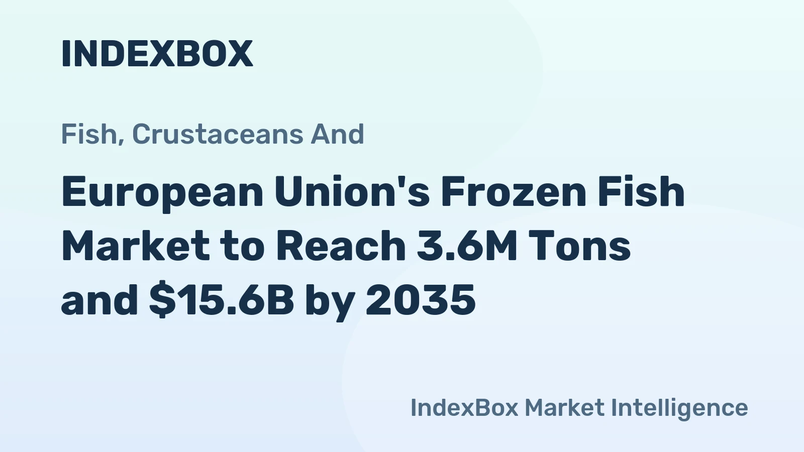 European Union's Frozen Fish Market to Reach 3.6M Tons and $15.6B by 2035