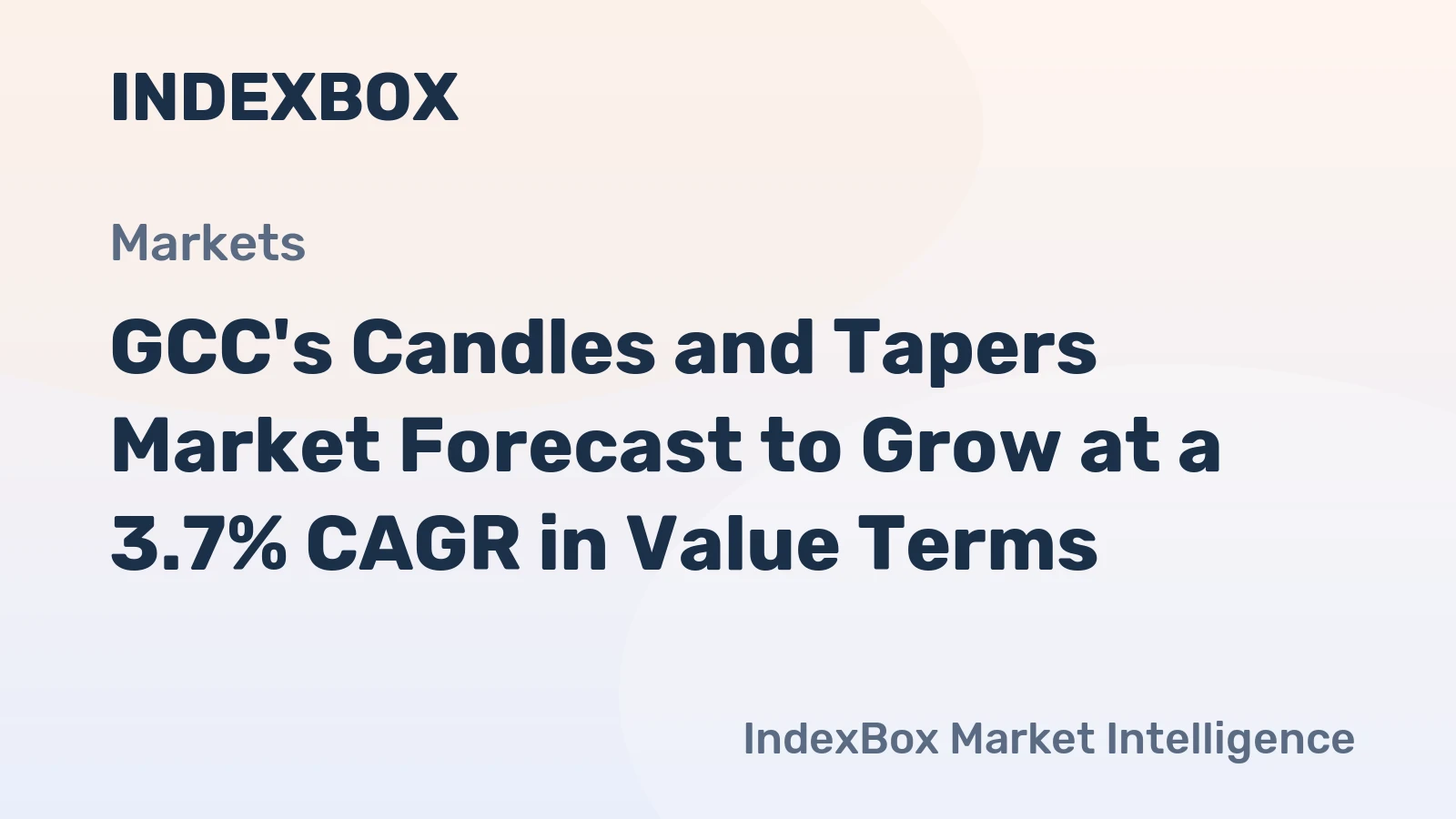 GCC's Candles and Tapers Market Forecast to Grow at a 3.7% CAGR in Value Terms