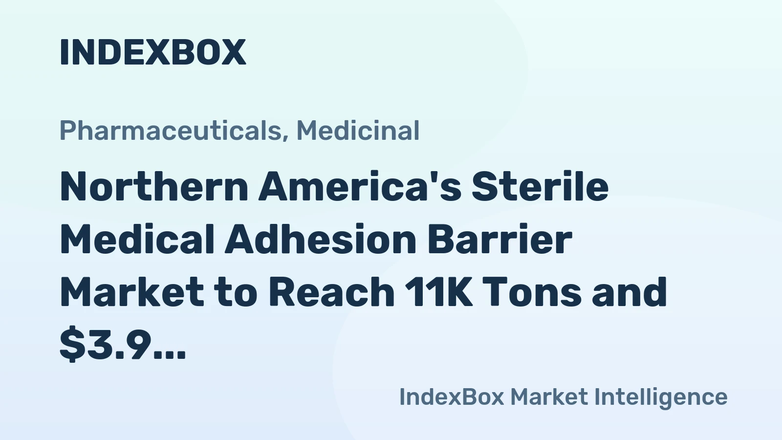 Northern America's Sterile Medical Adhesion Barrier Market to Reach 11K Tons and $3.9 Billion by 2035