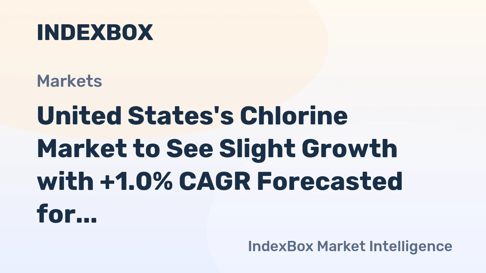 United States's Chlorine Market to See Slight Growth with +1.0% CAGR Forecasted for 2024-2035