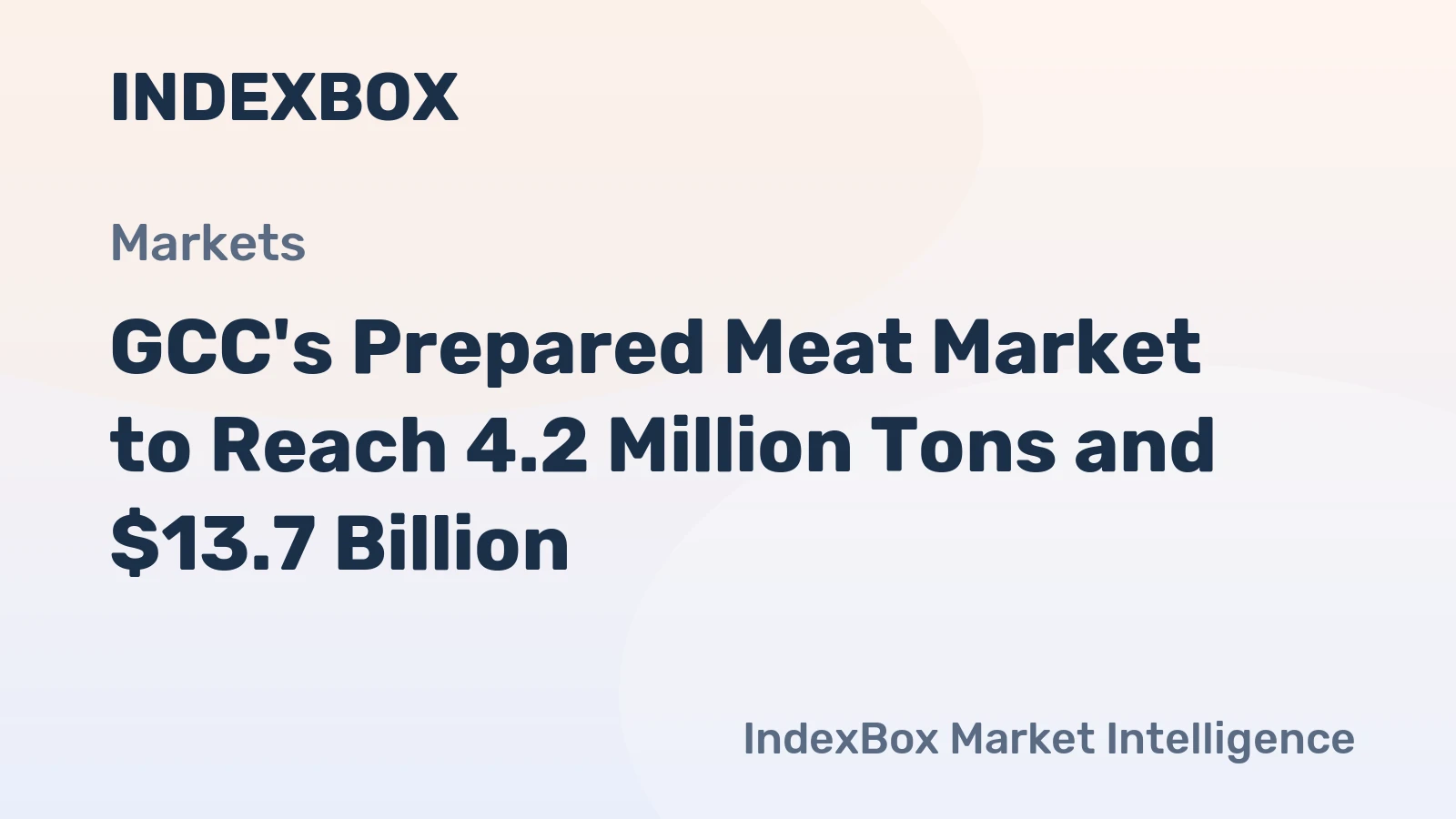GCC's Prepared Meat Market to Reach 4.2 Million Tons and $13.7 Billion