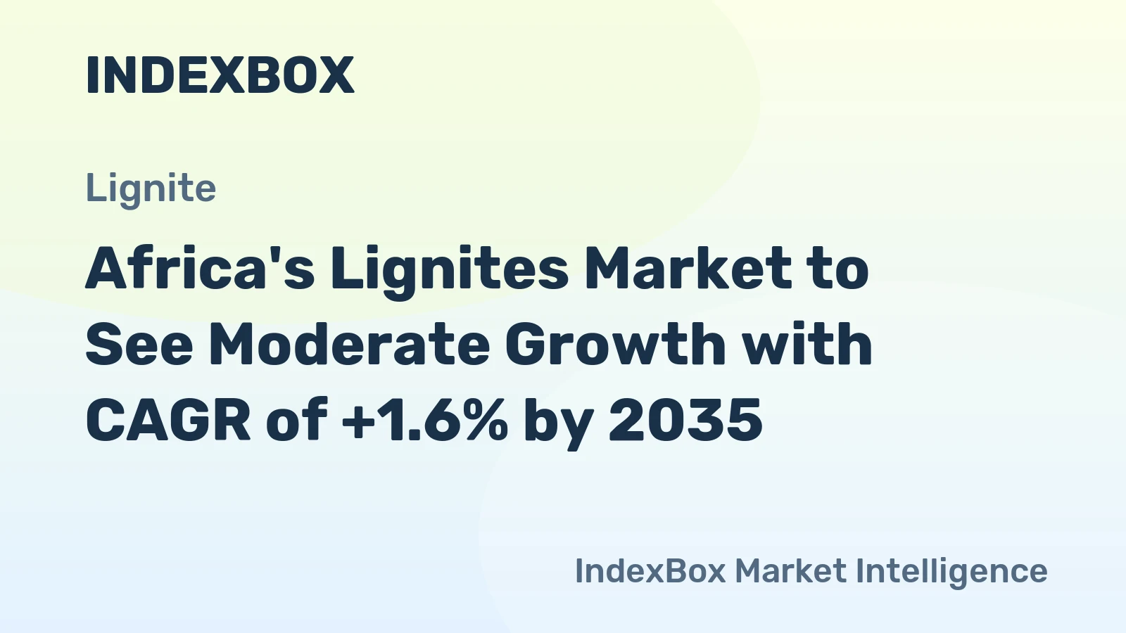 Africa's Lignites Market to See Moderate Growth with CAGR of +1.6% by 2035