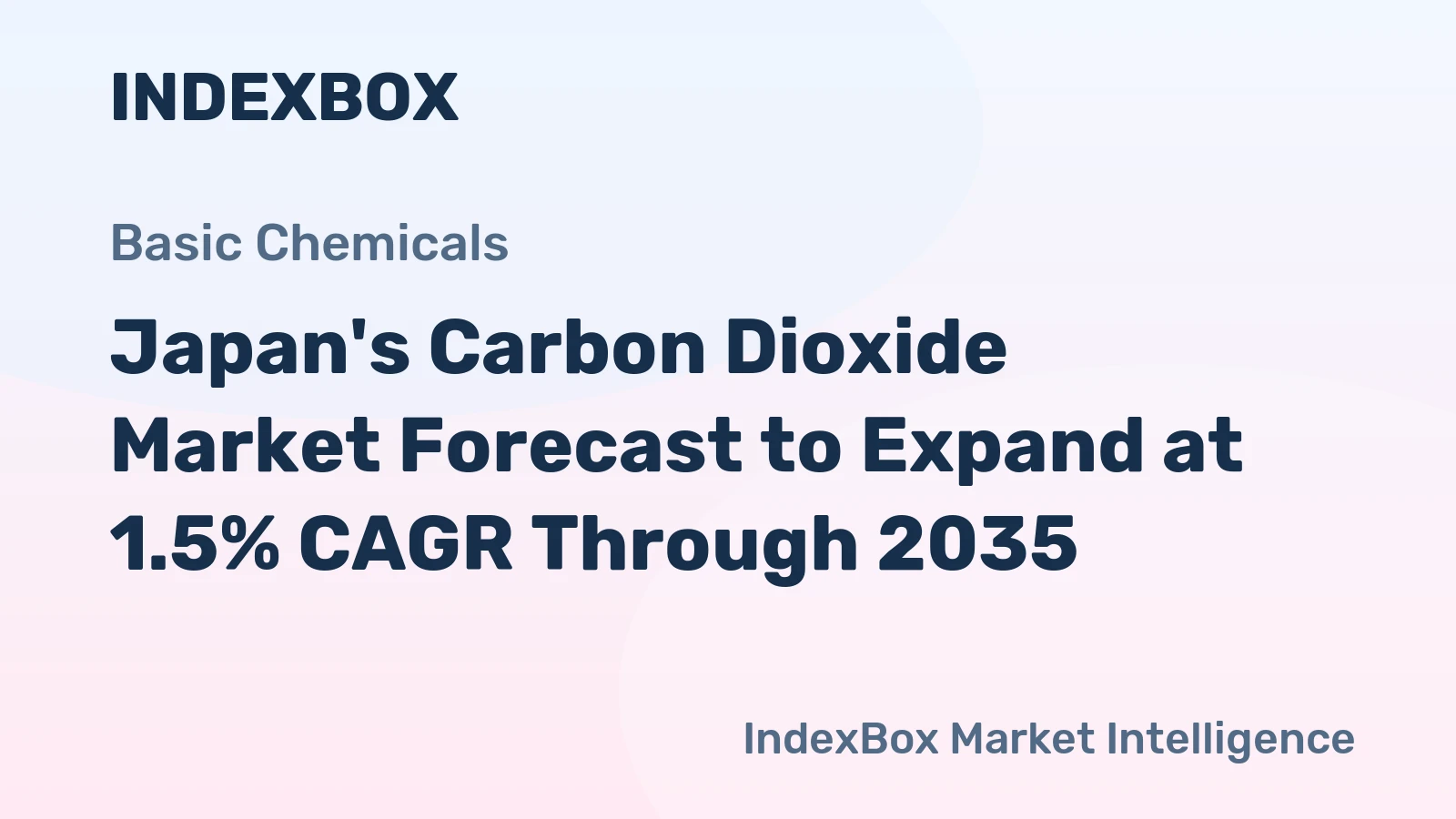 Japan's Carbon Dioxide Market Forecast to Expand at 1.5% CAGR Through 2035