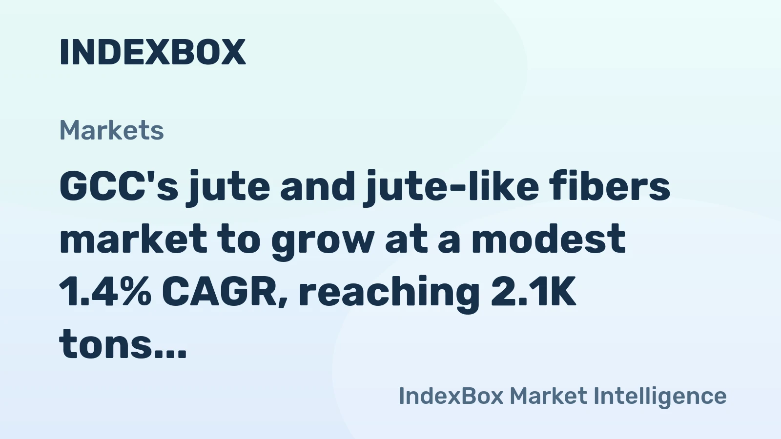 GCC's jute and jute-like fibers market to grow at a modest 1.4% CAGR, reaching 2.1K tons by 2035, driven by rising regional demand.
