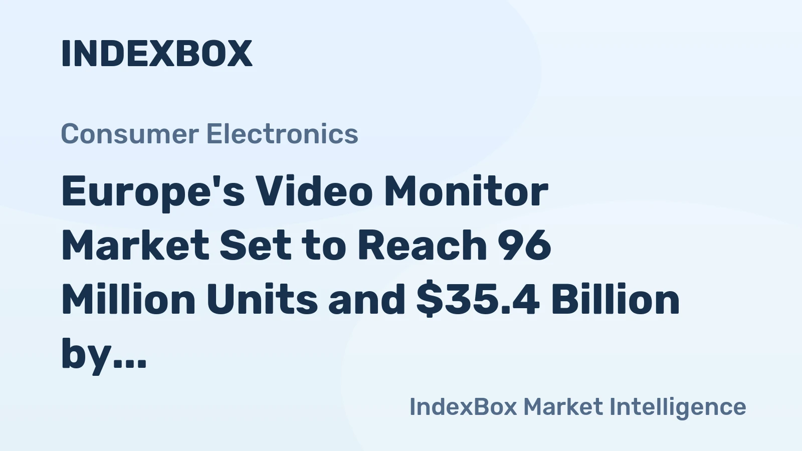 Europe's Video Monitor Market Set to Reach 96 Million Units and $35.4 Billion by 2035