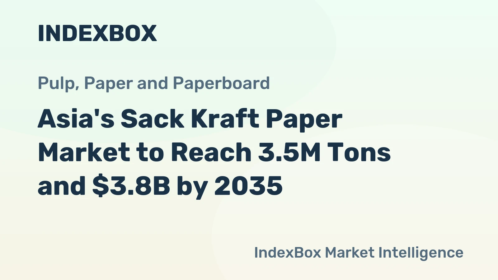 Asia's Sack Kraft Paper Market to Reach 3.5M Tons and $3.8B by 2035