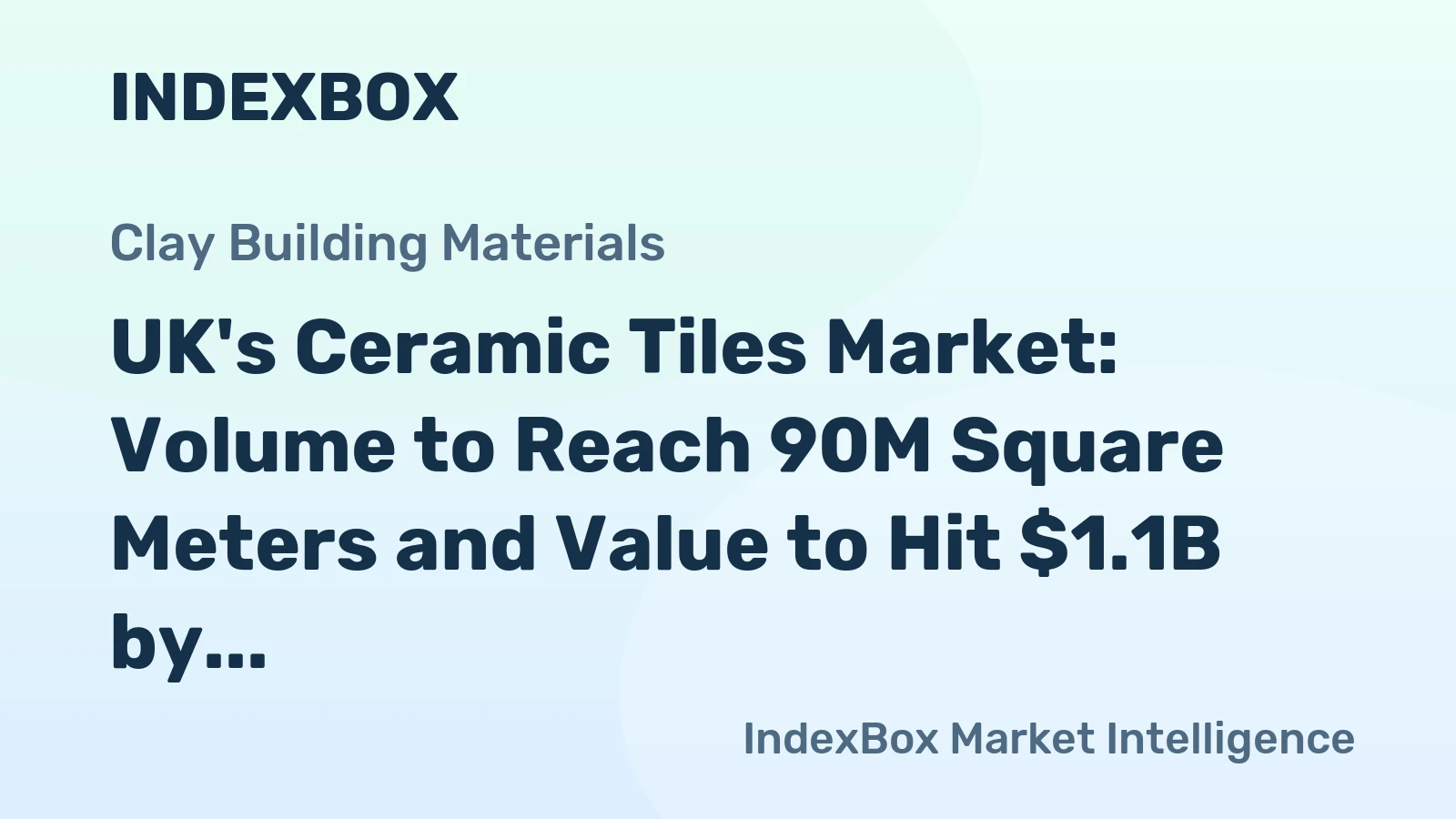 UK's Ceramic Tiles Market: Volume to Reach 90M Square Meters and Value to Hit $1.1B by 2035