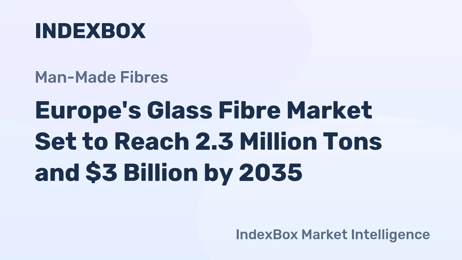 Europe's Glass Fibre Market Set to Reach 2.3 Million Tons and $3 Billion by 2035