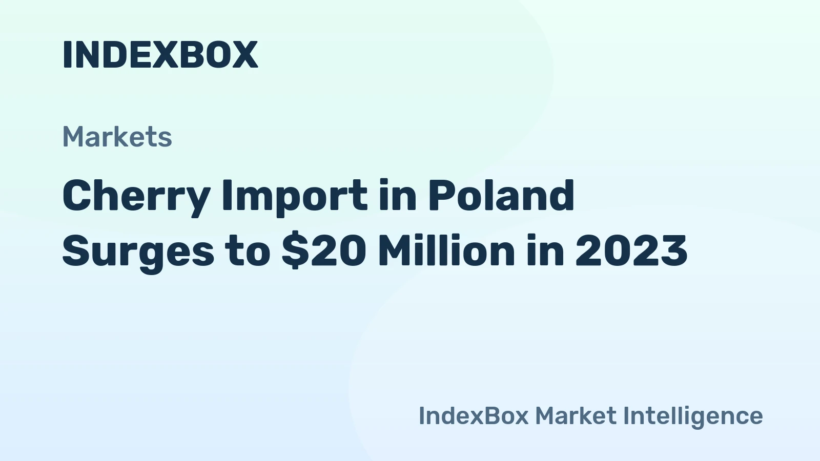 Cherry Import in Poland Surges to $20 Million in 2023
