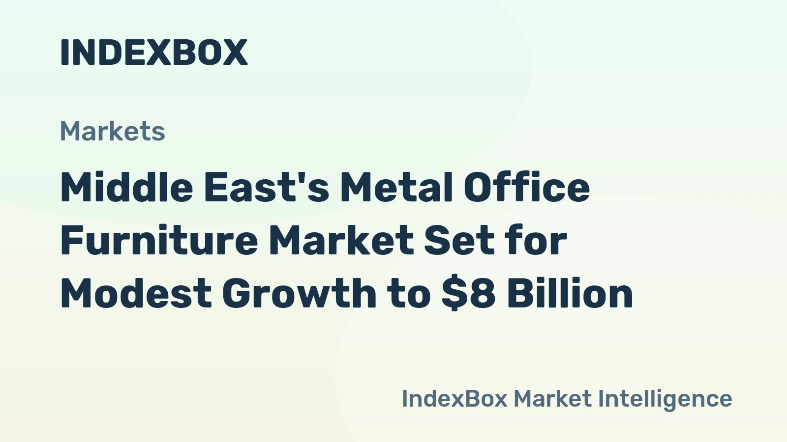 Middle East's Metal Office Furniture Market Set for Modest Growth to $8 Billion