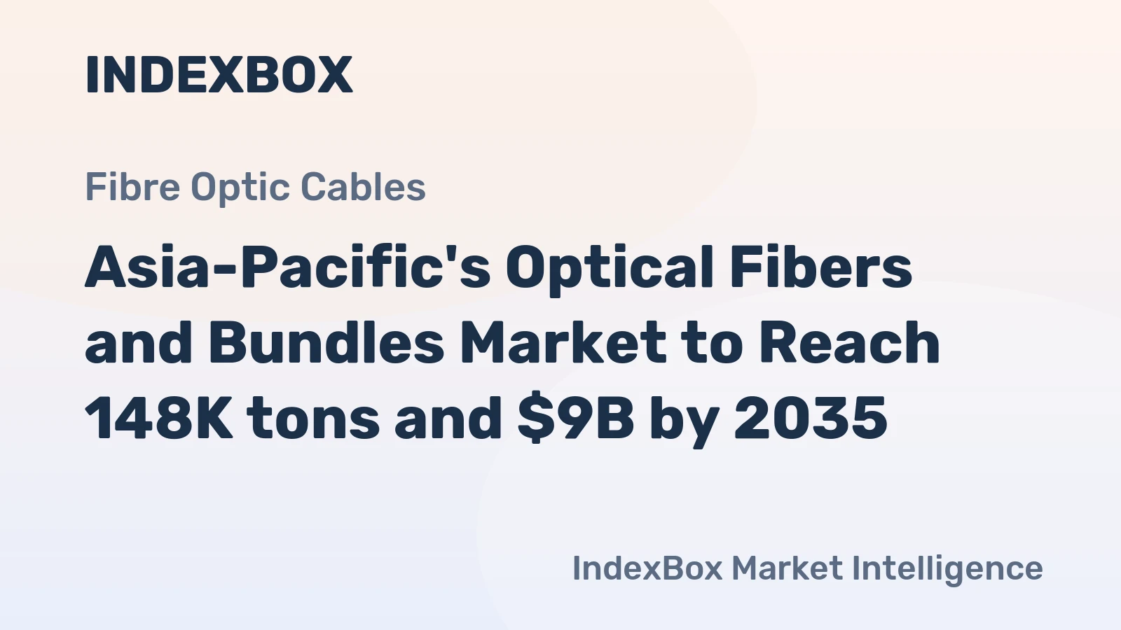 Asia-Pacific's Optical Fibers and Bundles Market to Reach 148K tons and $9B by 2035