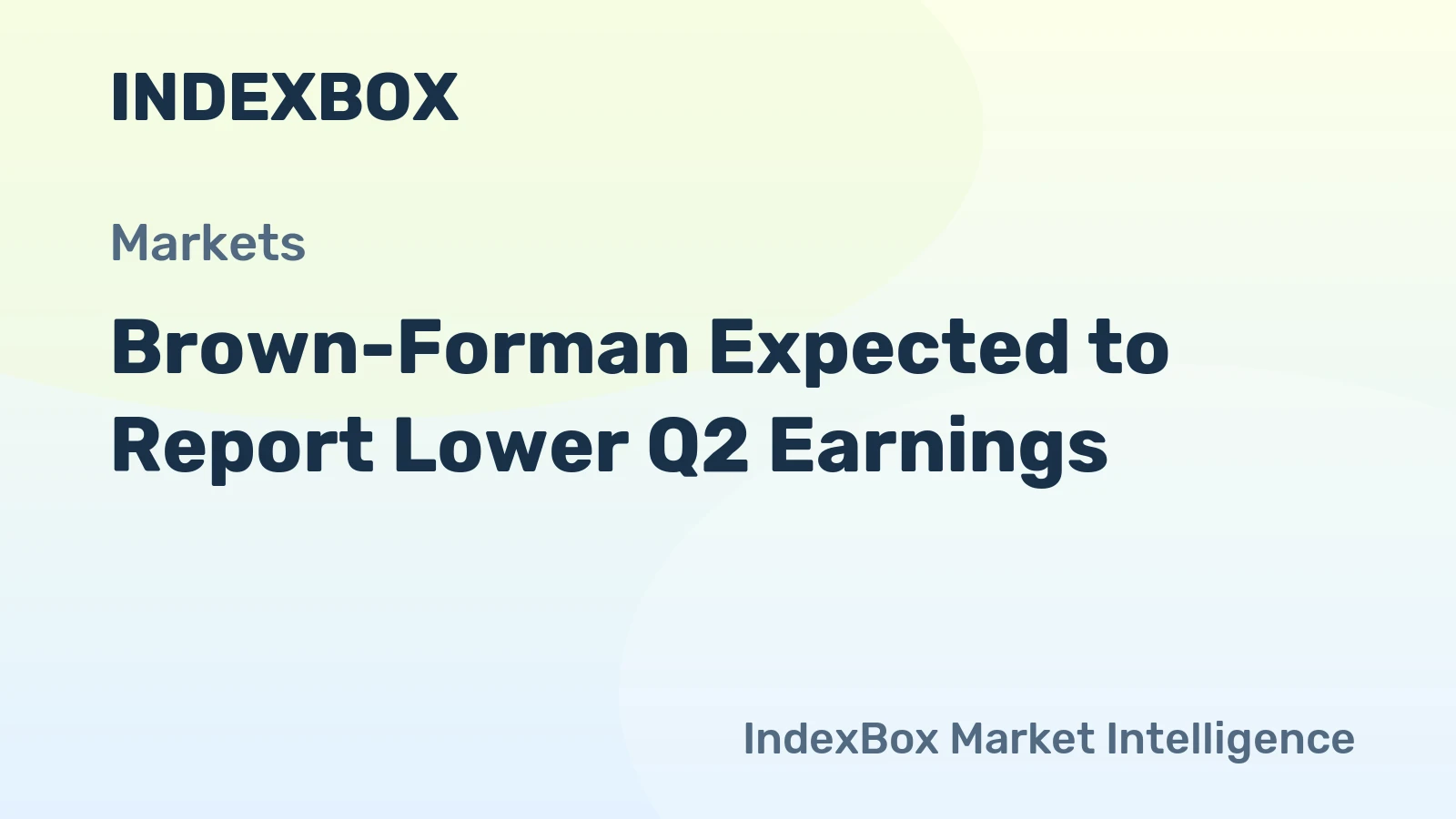 Brown-Forman Expected to Report Lower Q2 Earnings