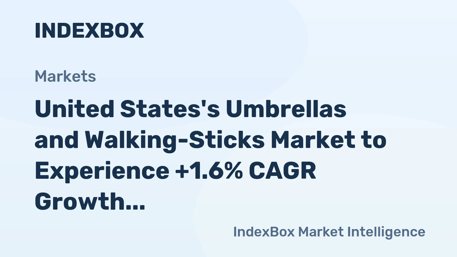 United States's Umbrellas and Walking-Sticks Market to Experience +1.6% CAGR Growth Through 2035