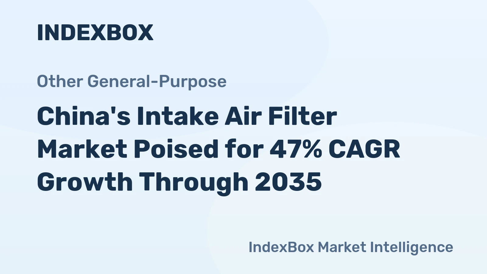 China's Intake Air Filter Market Poised for 47% CAGR Growth Through 2035