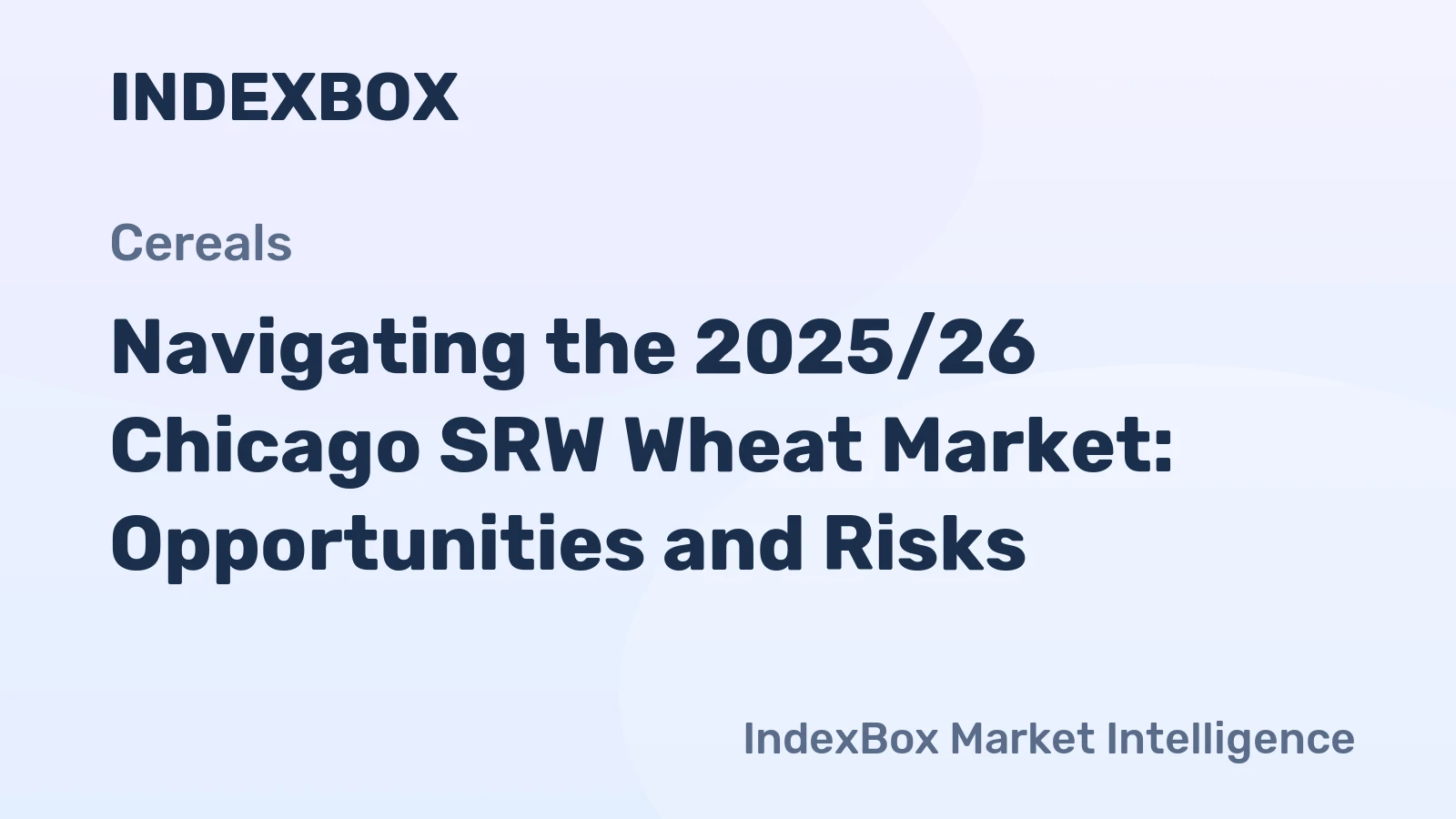 Navigating the 2025/26 Chicago SRW Wheat Market: Opportunities and Risks