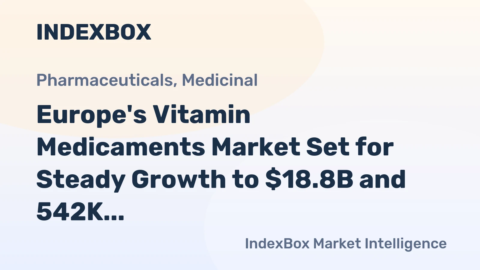Europe's Vitamin Medicaments Market Set for Steady Growth to $18.8B and 542K Tons by 2035