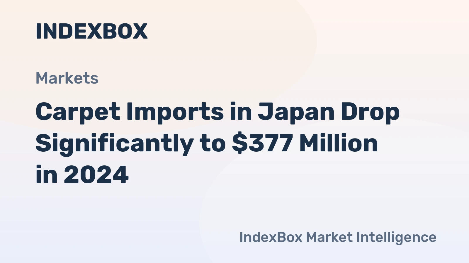 Carpet Imports in Japan Drop Significantly to $377 Million in 2024