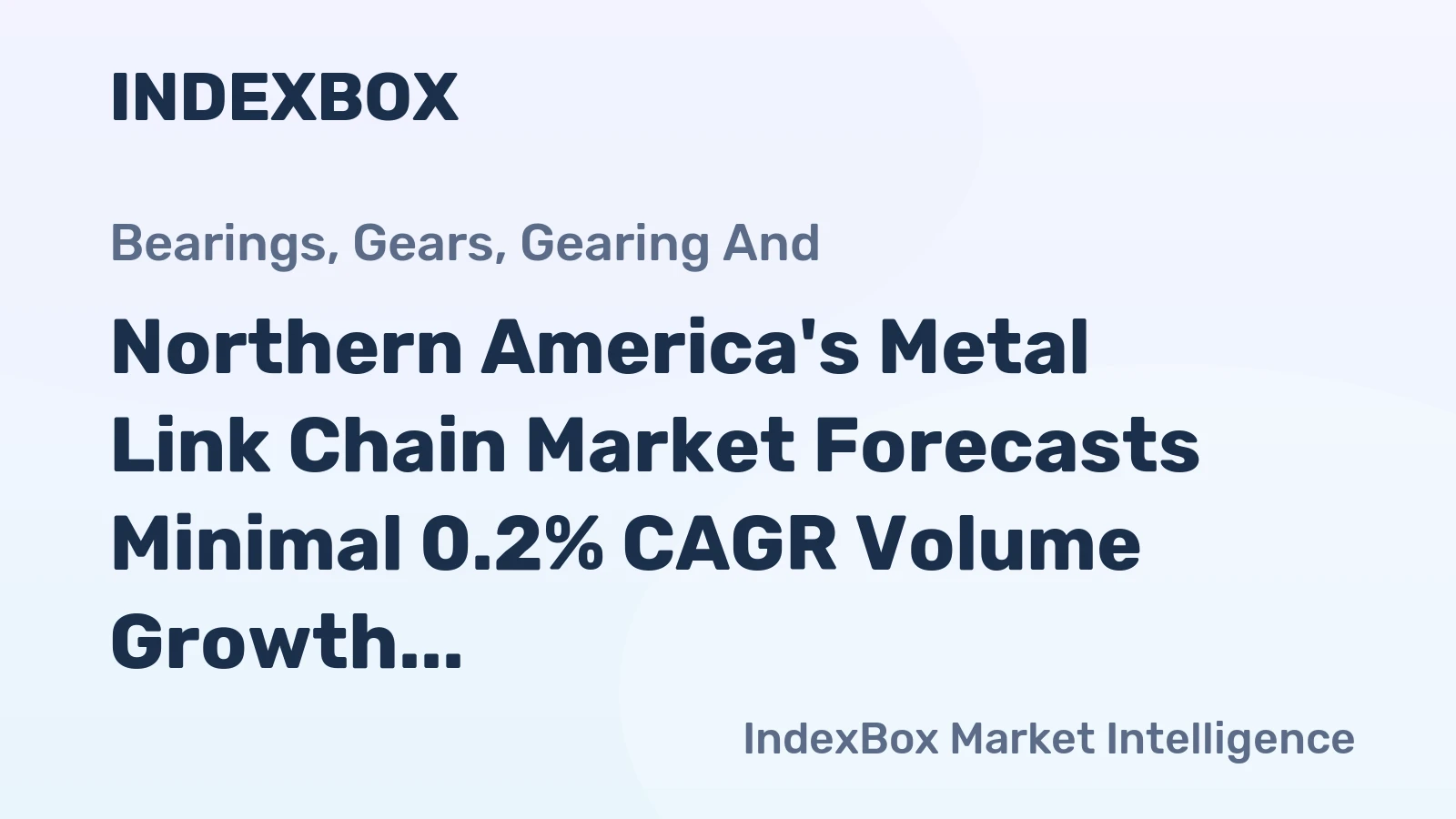 Northern America's Metal Link Chain Market Forecasts Minimal 0.2% CAGR Volume Growth Through 2035