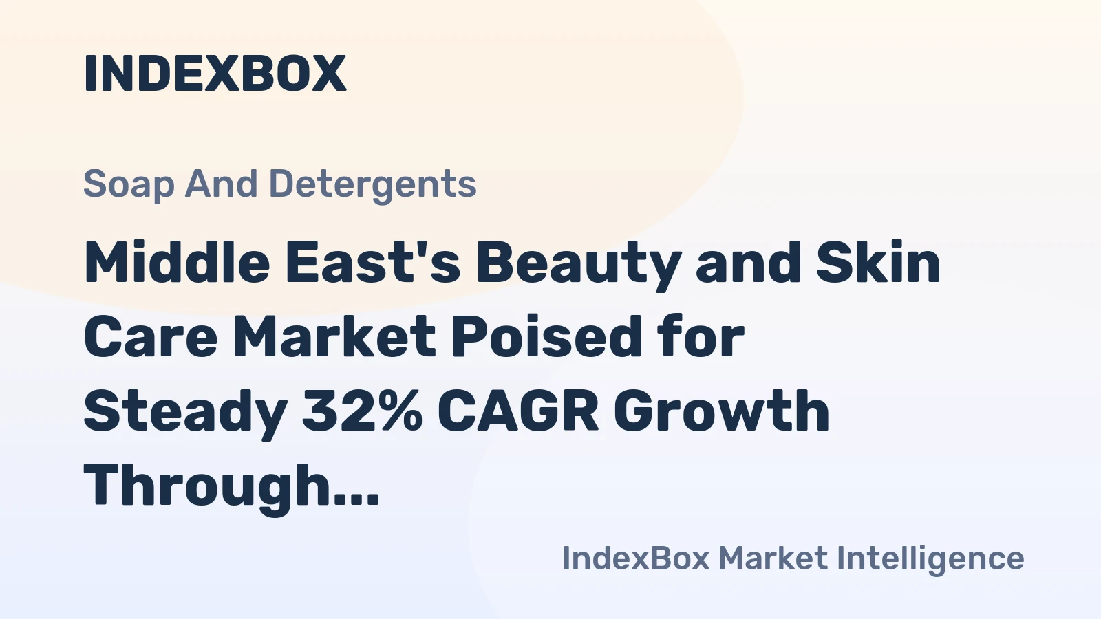 Middle East's Beauty and Skin Care Market Poised for Steady 32% CAGR Growth Through 2035